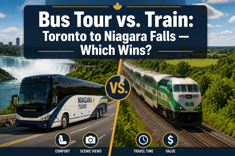 Toronto to Niagara bus tour vs. train travel: which one is faster, – BG ...